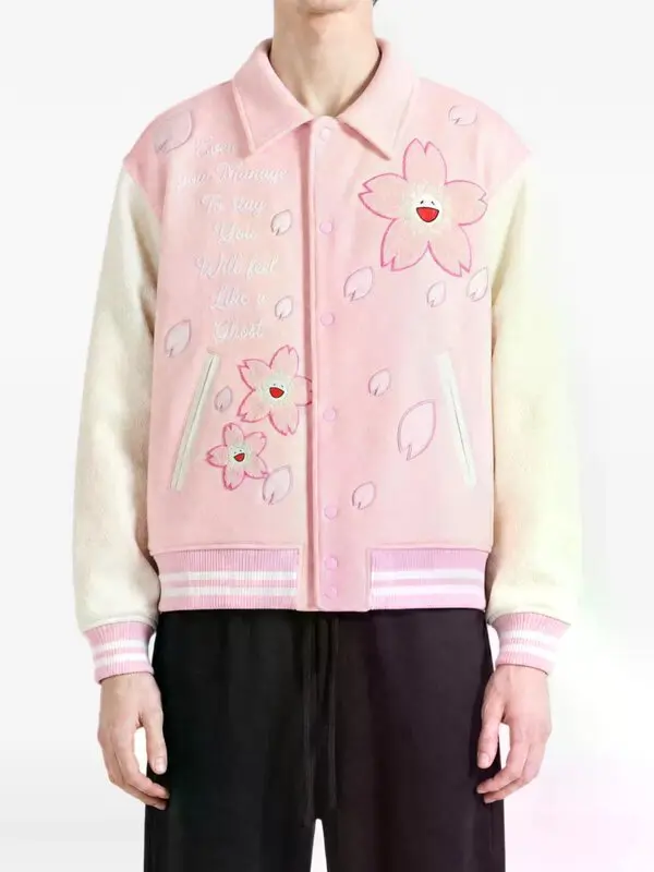 MONONOKE MADE Sakura-embroidered Bomber Jacket