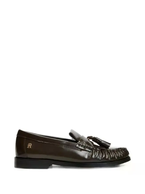 Tommy Hilfiger Tassel Leather Loafers - Brown