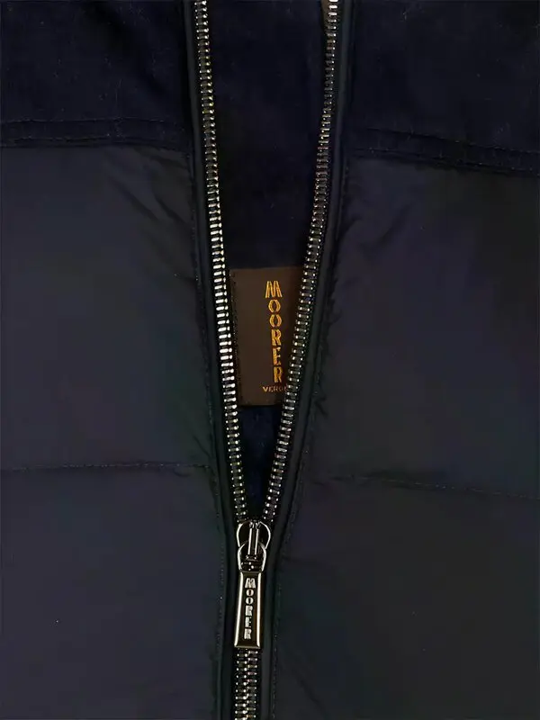 MOORER Zip-up Hooded Jacket