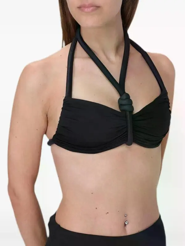 MAYGEL CORONEL Ruched Halterneck Bikini