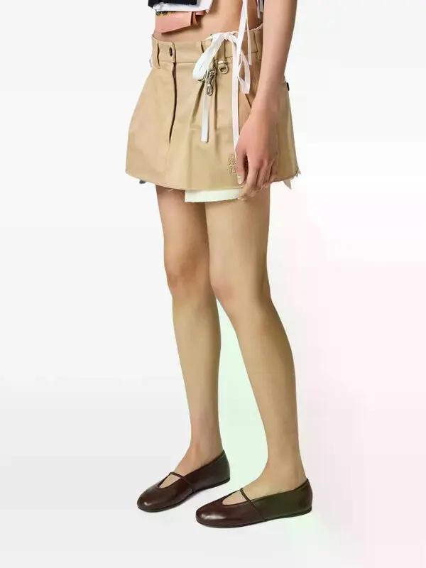 Miu Miu Logo-embossed Ballet Flats