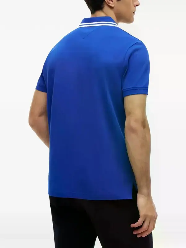 Tommy Hilfiger Logo-embroidered Tipped Polo Shirt