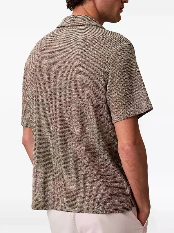 Calvin Klein Waffle-knit Short-sleeve Shirt
