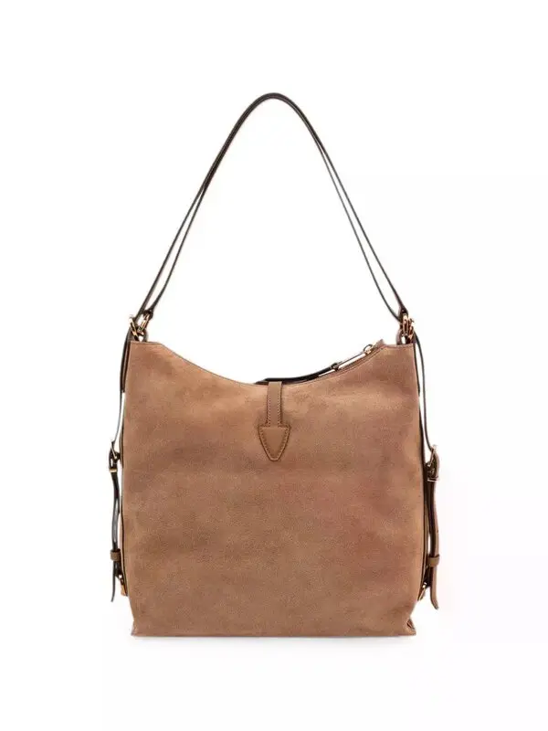 TOD'S T Timeless Small Suede Shoulder Bag