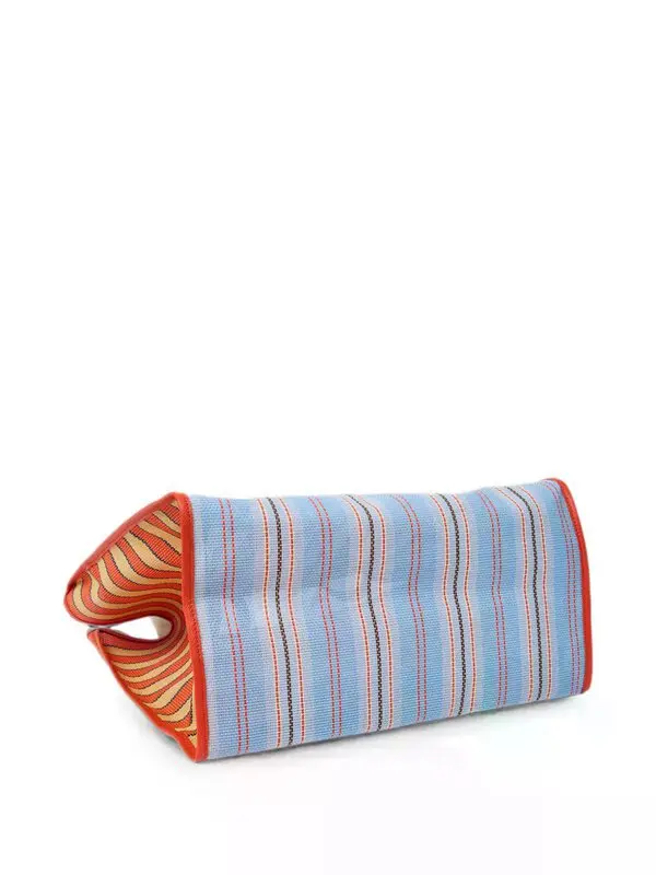 Paul Smith Blue And 'pool Smith Stripe' Tote Bag