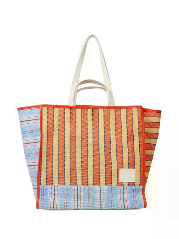 Paul Smith Tote Bag With Pool Smith Stripe - Red