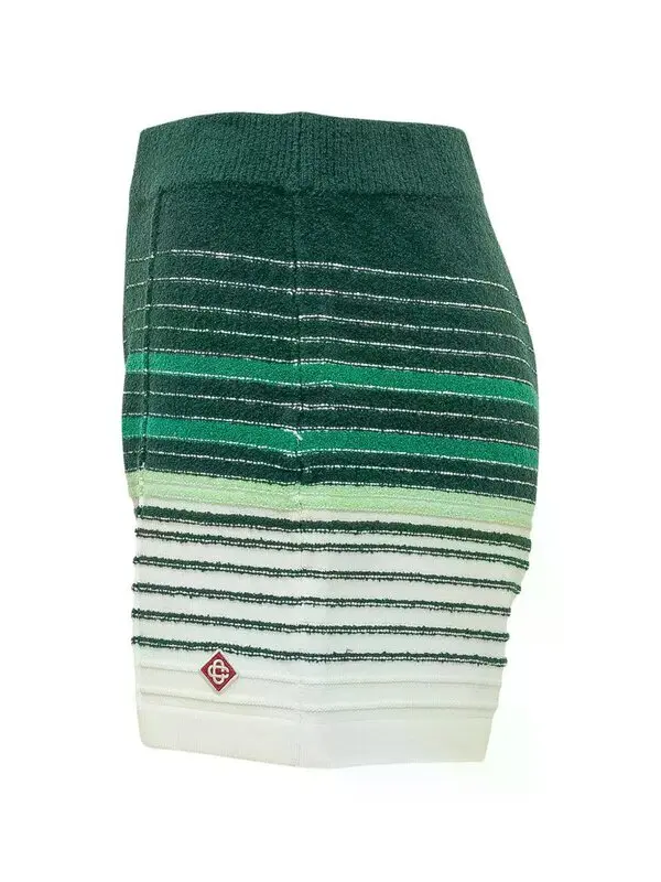 Casablanca Bouclé Striped Shorts