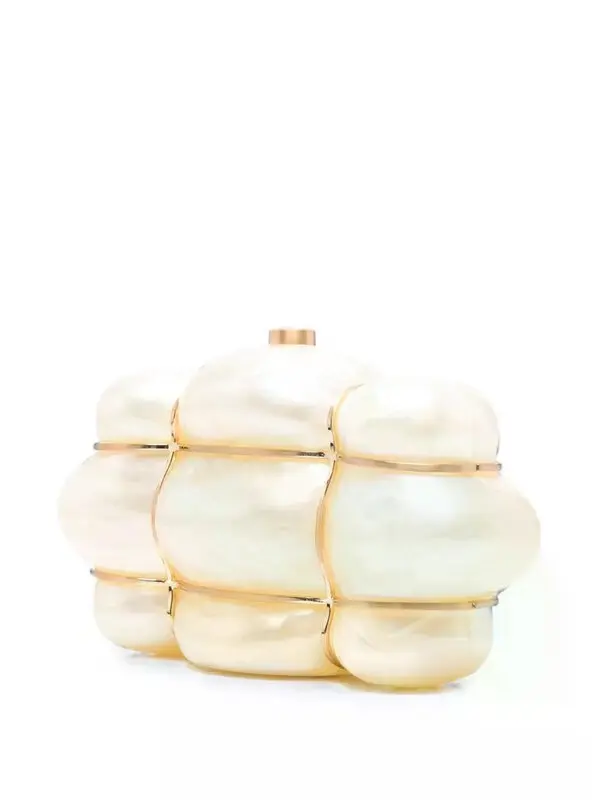 Cult Gaia Bolla Pearl-effect Clutch Bag