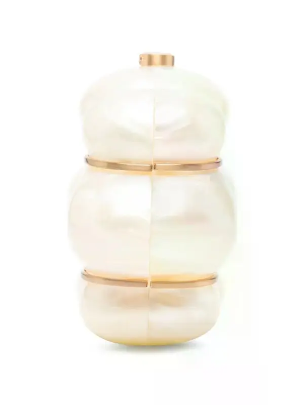 Cult Gaia Bolla Pearl-effect Clutch Bag - Neutrals