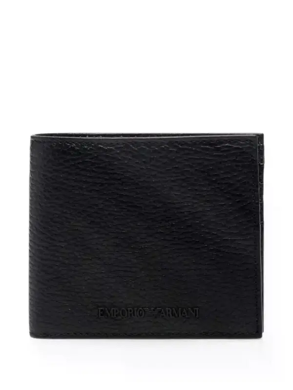 Emporio Armani Logo-debossed Grained-leather Wallet