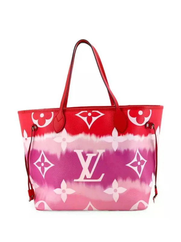 LOUIS VUITTON Neverfull Mm Escale Monogram Giant Tote Bag - Red