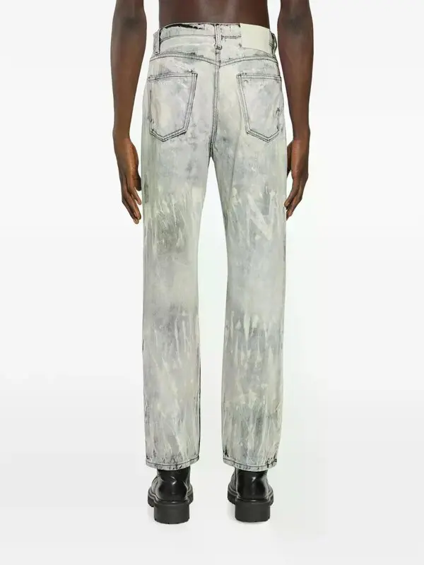 ALEXANDER DIGENOVA Bleach-effect Straight-leg Jeans