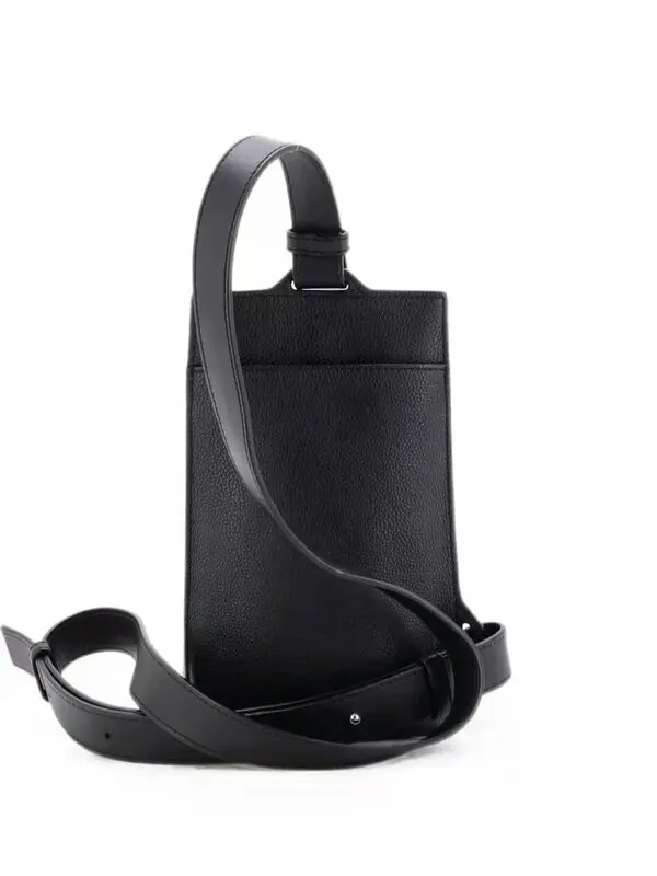 Loewe Vertical T Pocket Body Bag Leather Crossbody Bag - Black