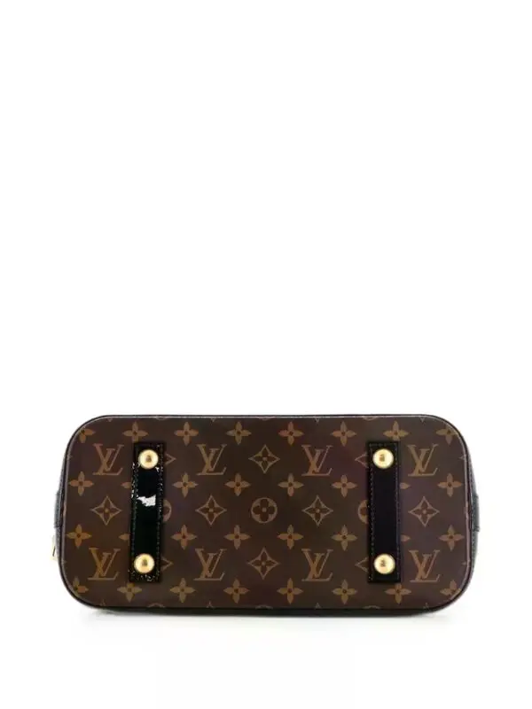 LOUIS VUITTON Alma Handbag Vernis With Monogram Canvas Pm Satchel