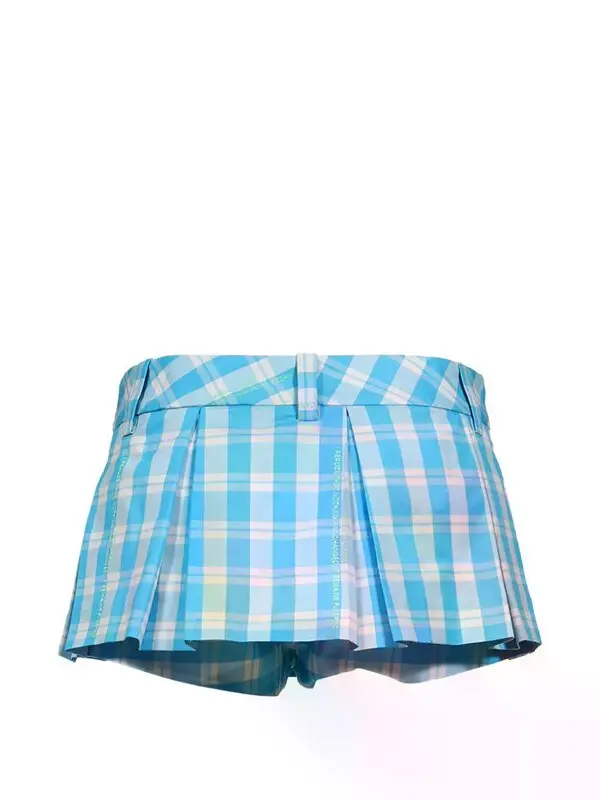 Sandy Liang Satsuma Check Pleated Skort