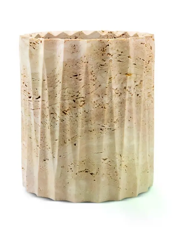 EDITIONS MILANO Fold Stone Basket - Neutrals