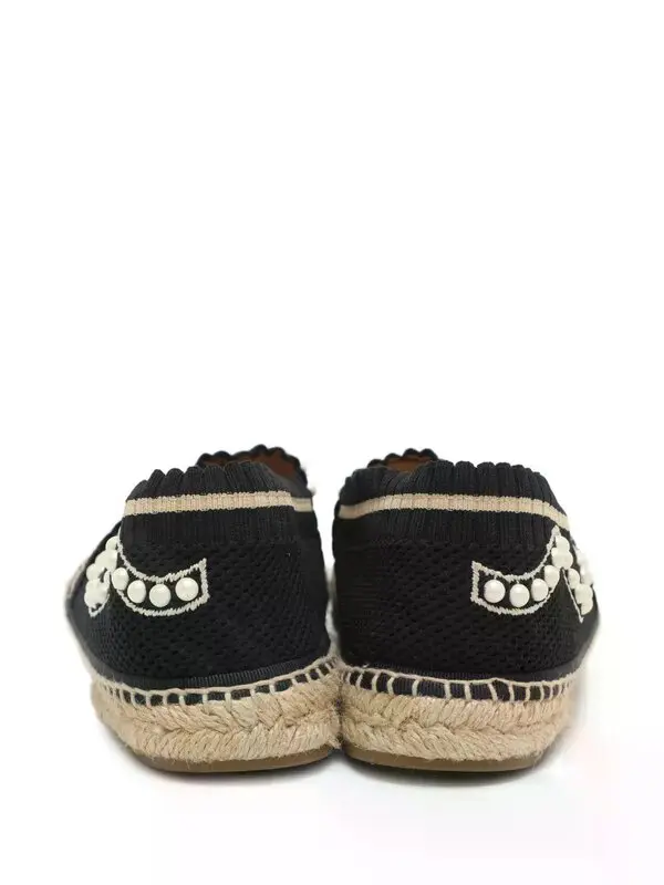 Fendi Pearl Embellished Espadrilles