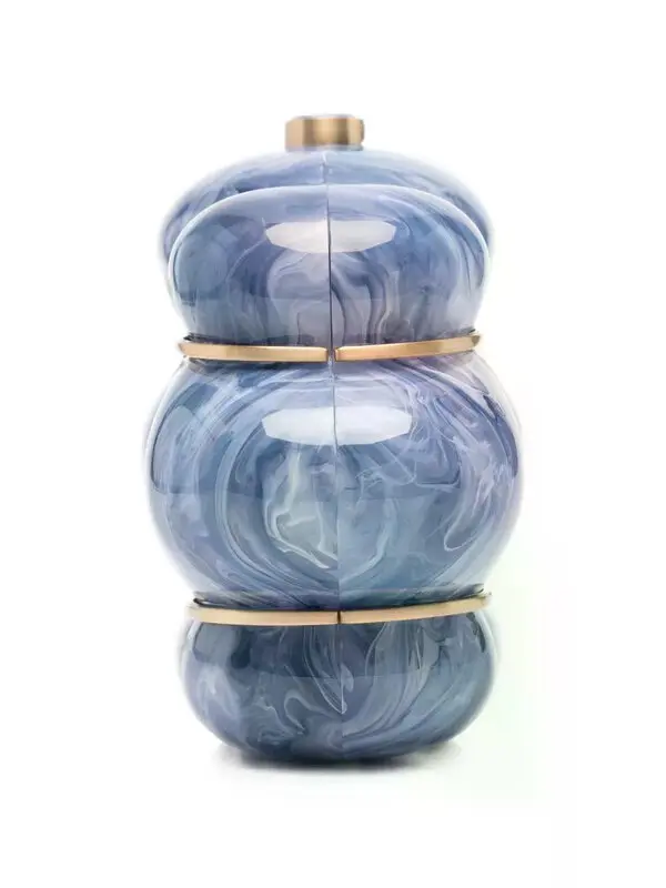Cult Gaia Bolla Marbled Clutch Bag
