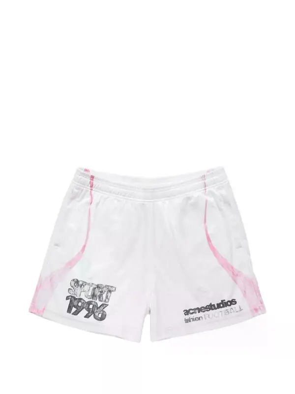 Acne Studios Casual Graphic Shorts - White
