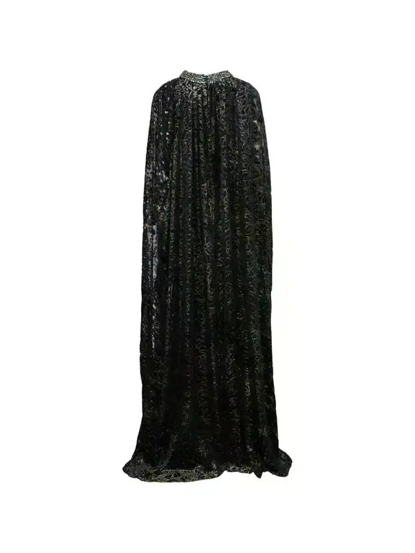 Biyan Beaded-neckline Fil-coupé Dress