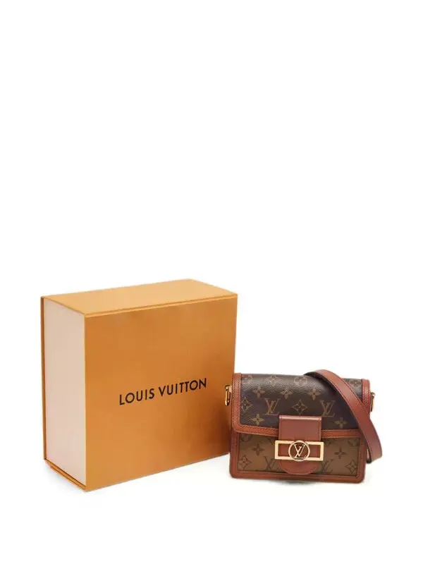 LOUIS VUITTON Mini Dauphine Monogram Reverse Shoulder Bag