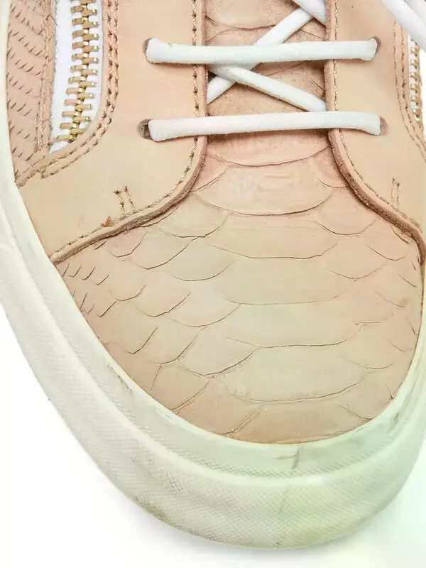 GIUSEPPE ZANOTTI Gail Python-embossed Sneakers