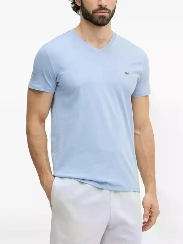 Lacoste Logo-patch V-neck T-shirt