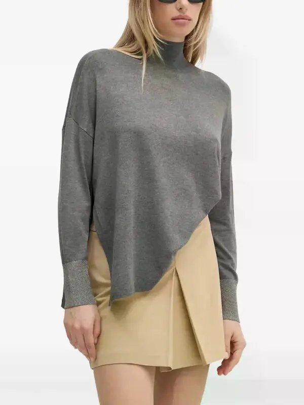 GAUDI High-neck Asymmetric Sweater