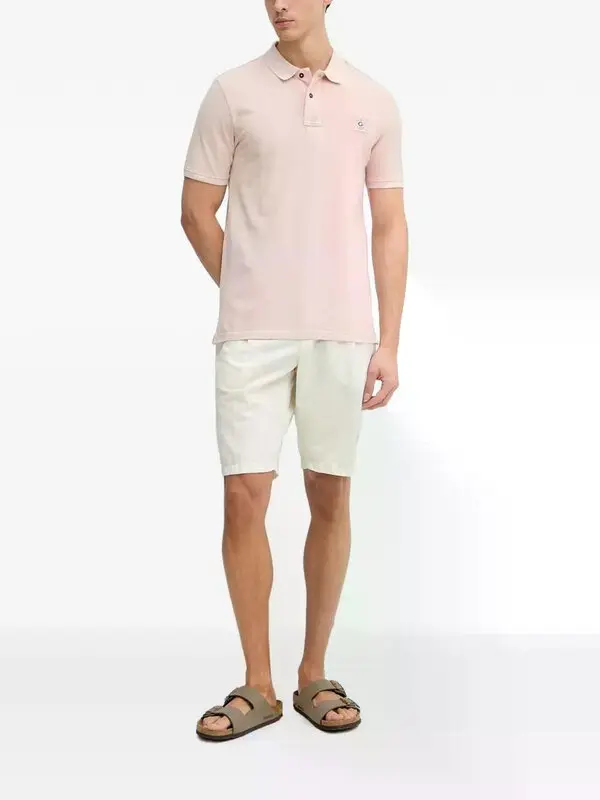 Guess Logo-patch Short-sleeve Polo Shirt