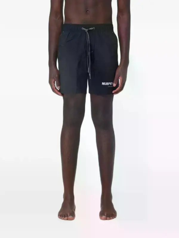 MURPHY&NYE Logo-print Drawstring Swim Shorts