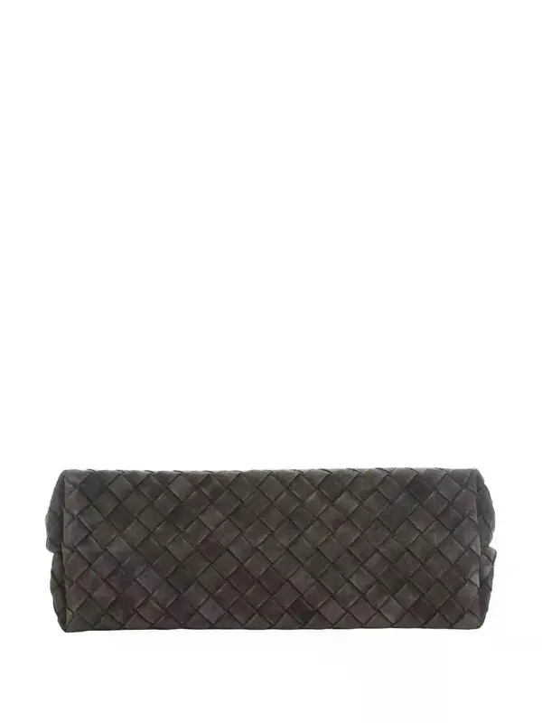 Bottega Veneta Suede Intrecciato Andiamo Bag Satchel - Brown