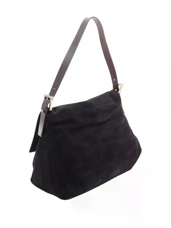 Fendi 2000-2010 Suede Mamma Forever Shoulder Bag