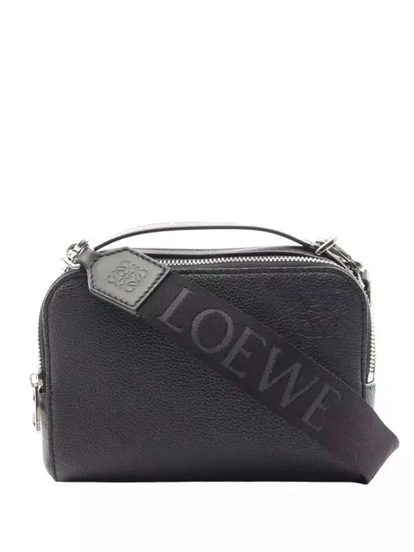 Loewe 2023-2026 Mini Soft Grained Calfskin Camera Bag Satchel - Black