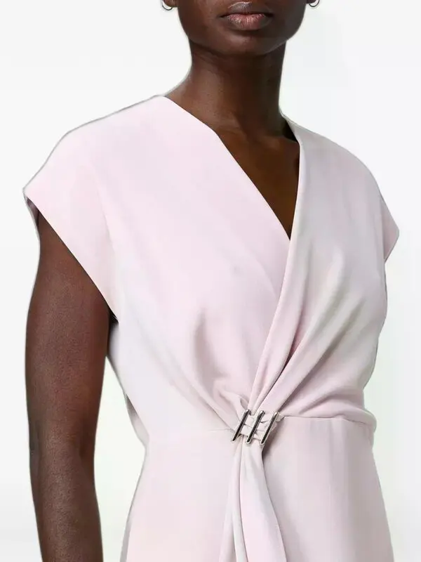 HANITA Buckle-detail Wrap-style Top