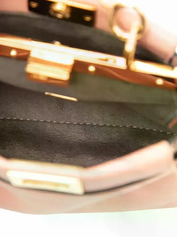 Fendi 2010-2026 Micro Leather Peekaboo Satchel
