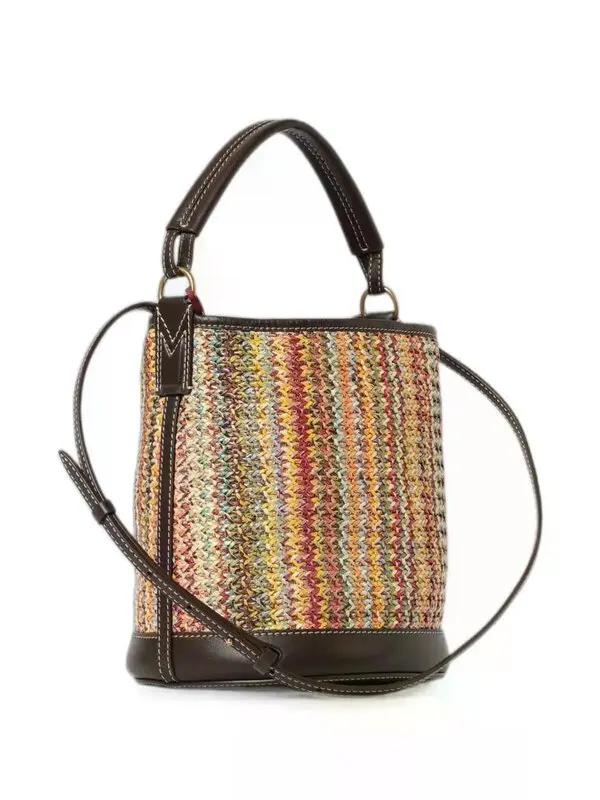 Antonio Marras Woven Leather-trim Bucket Bag