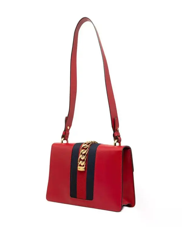 Gucci 2000-2015 Small Calfskin Sylvie Web Satchel