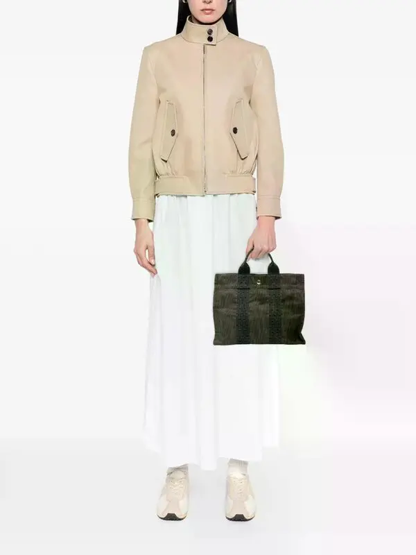 Hermès 1990-2010 Canvas Herline Pm Tote Bag