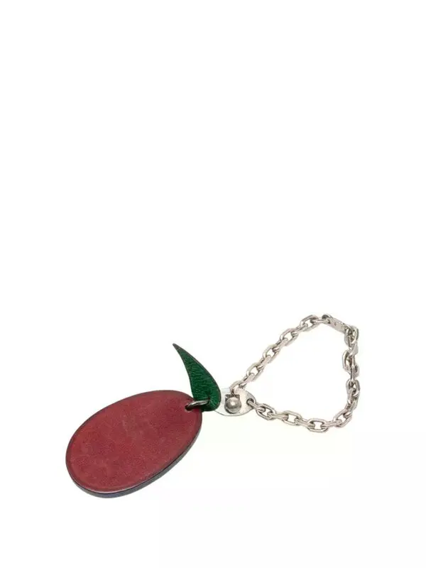 Hermès 2000-2026 Leather Plum Bag Charm Key Chain