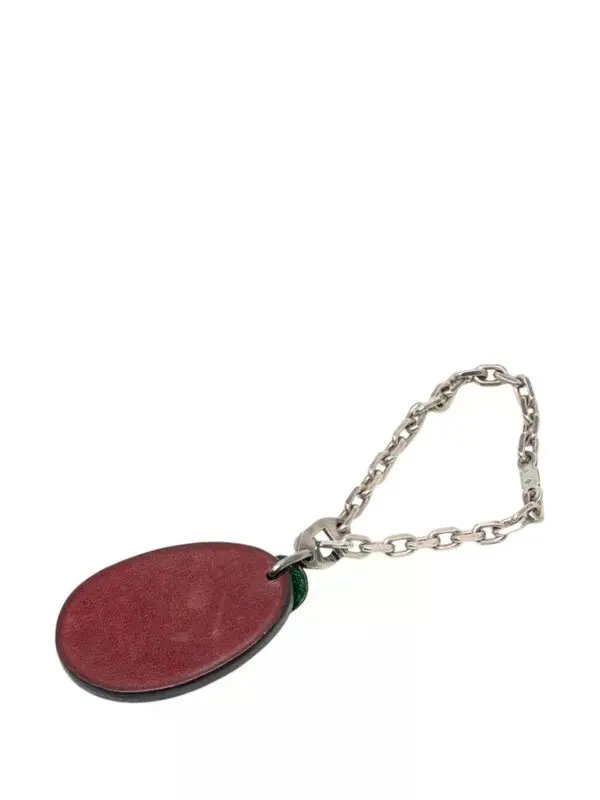 Hermès 2000-2026 Leather Plum Bag Charm Key Chain