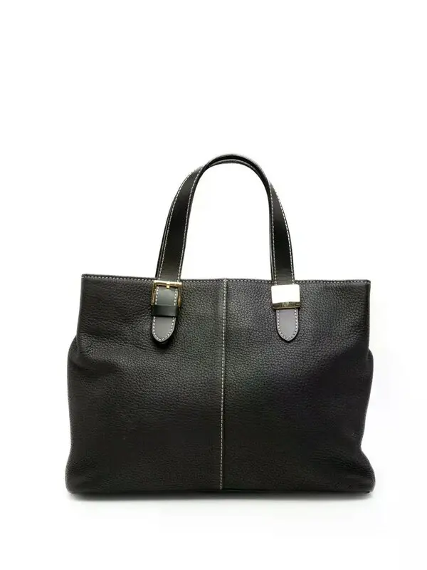 Burberry 20th Century Leather Tote Bag