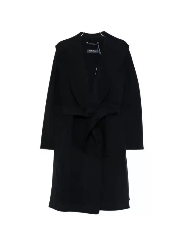 Max Mara Messi Long-sleeve Coat - Blue