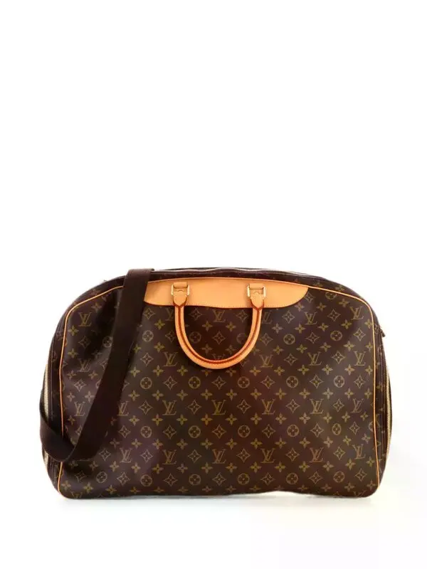LOUIS VUITTON Alize Bag Monogram Canvas 2 Poches Travel Bag