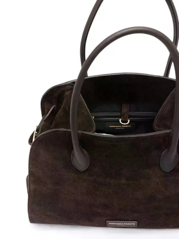 ADRIANNA FERETTI Suede Tote Bag