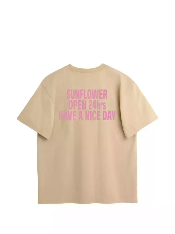 SUNFLOWER Easy Hours Logo-print T-shirt