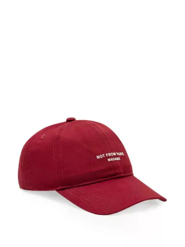 Drole De Monsieur Slogan Embroidered Cap