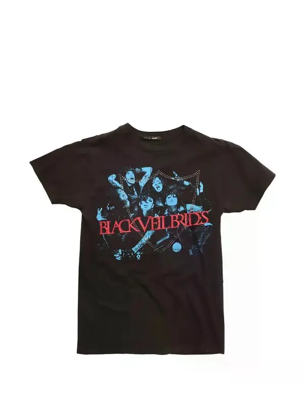 HTC LOS ANGELES Studded Graphic-print T-shirt
