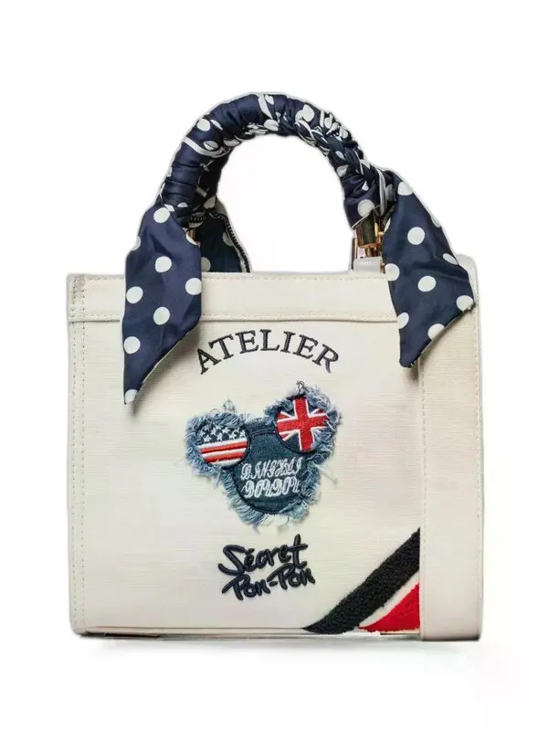 SECRET PON-PON Saint Tropez Logo-embroidered Shoulder Bag