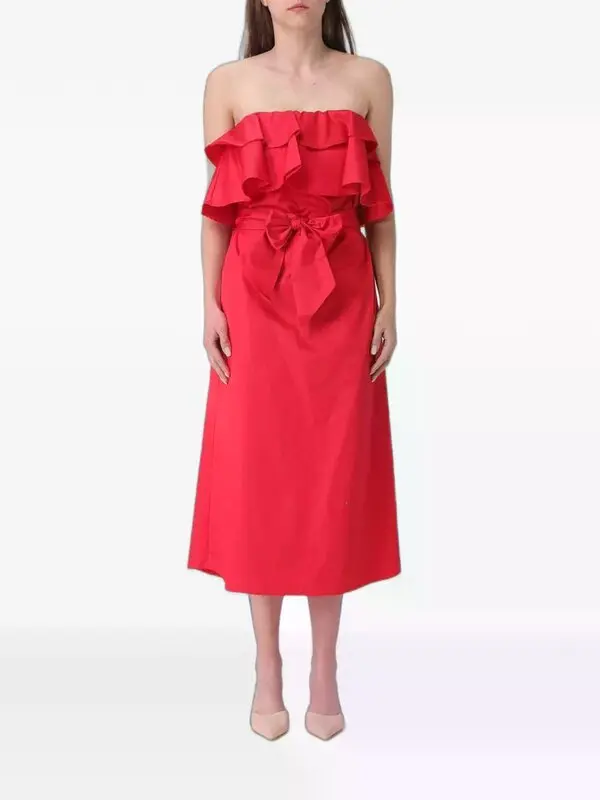 HANITA Ruffled Bow-detail Dress