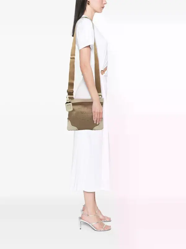 Prada 2010-2026 Canvas Canapa Logo Crossbody Bag